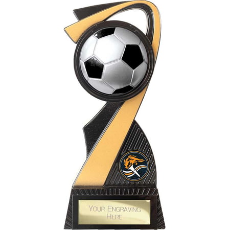 Mania Tower Football Award Carbon Black & Gold : Buy Now from Epic Trophies