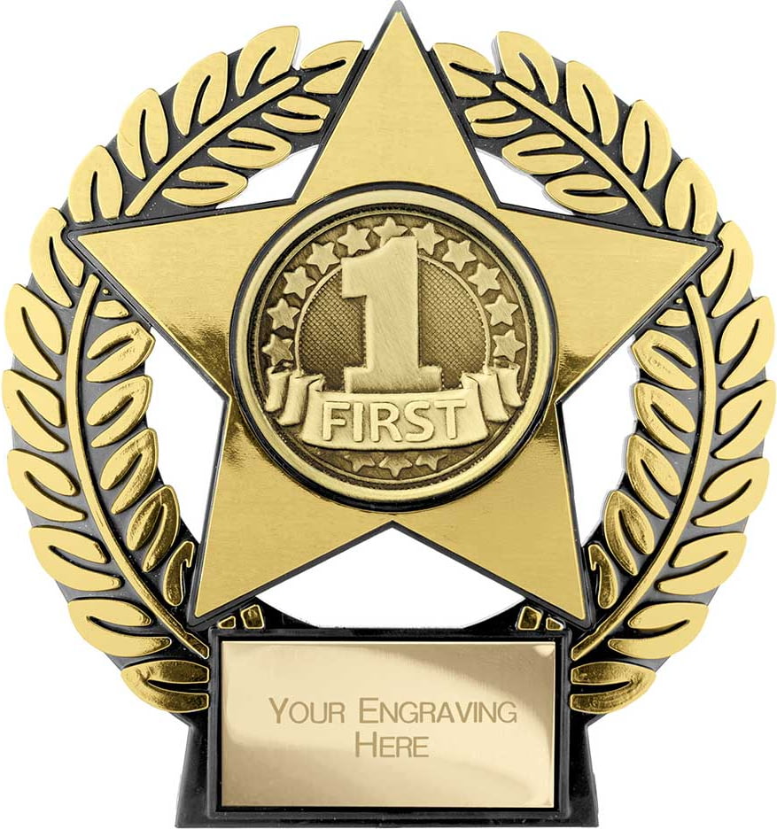 Emperor Star 1st Place Plaque Gold 120mm : Buy Now from Epic Trophies